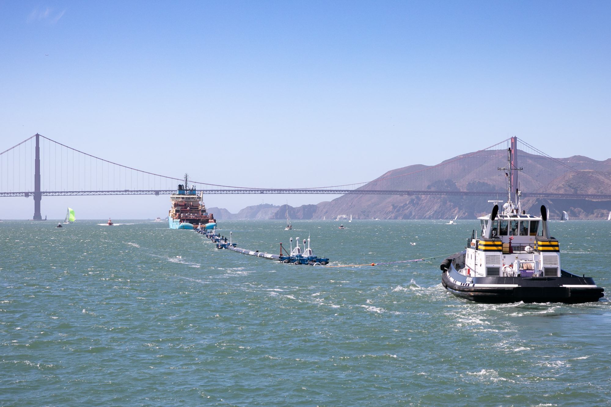 The World's First Ocean Cleanup System Launched from San Francisco ...